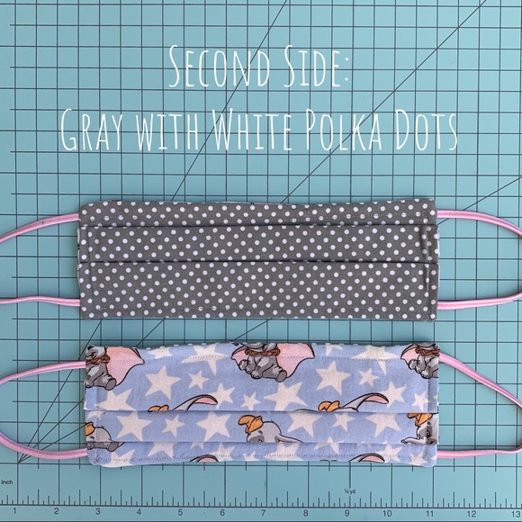 Disney | Accessories | Face Mask Disney Dumbo Custom Made Pleated ...